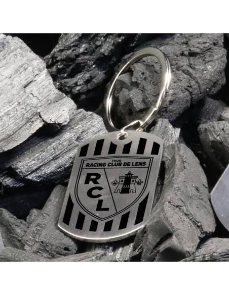 Porte-clés RAYURES RC Lens avec le logo du Club